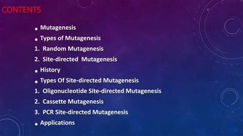 Site Directed Mutagenesis Pptx
