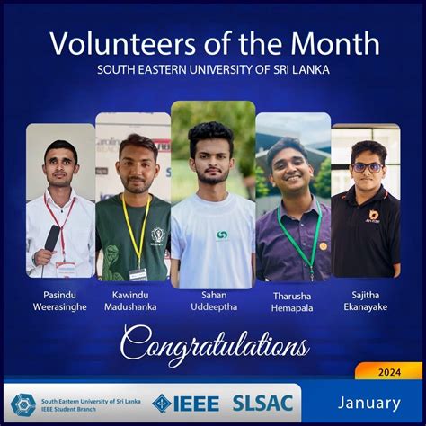 Tharusha Hemapala On Linkedin Ieeeseusl Volunteer Ieee Community Seusl January