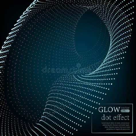 Array With Dynamic Particles 3d Technology Style Abstract Background