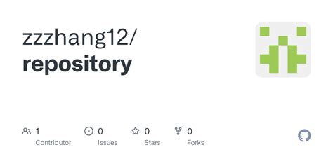 Github Zzzhang12repository