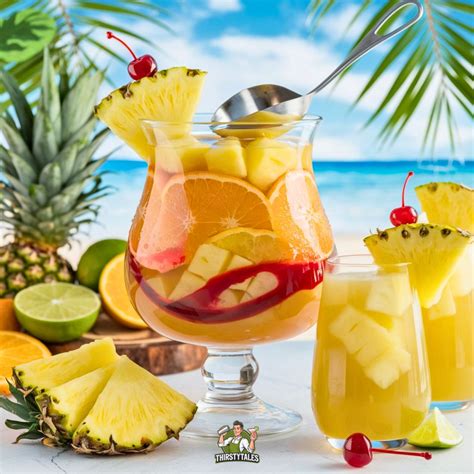 Pineapple Rum Punch Cocktail Recipe Thirsty Tales