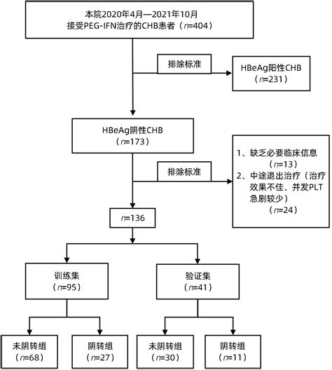聚乙二醇干扰素α 2b治疗HBeAg阴性慢性乙型肝炎患者实现HBsAg清除的预测因素及列线图构建