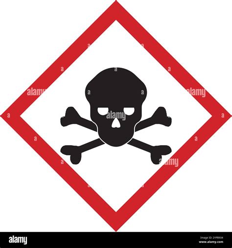 A Chemical Symbol Indicating That The Material Is Toxic Stock Vector