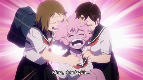 Mina Ashido Defends Her Friends And Cries My Hero Academia English Sub