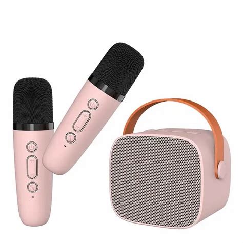 Преносима bluetooth колонка с два безжични микрофона, мощност 6w ...