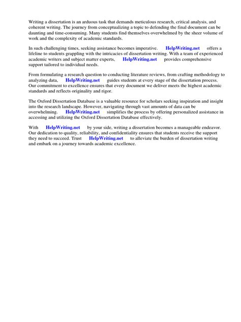 Oxford Dissertation Database Pdf Thesis Microsoft Word