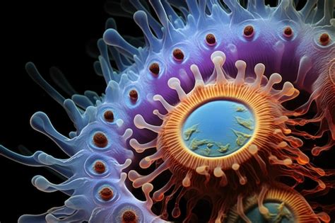 premium ai image strikingly detailed macro imagery of singlecelled protozoa under precise