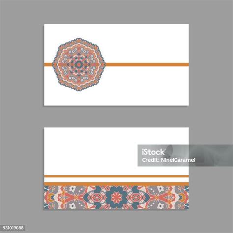 꽃 모티브 인사말 및 비즈니스 카드 브로셔 커버에 대 한 서식 파일이 동양 패턴입니다 0명에 대한 스톡 벡터 아트 및 기타 이미지 Istock