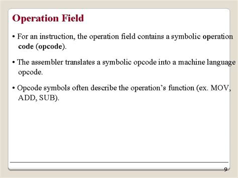Lecture Assembly Language Lecture Outline Assembly Language