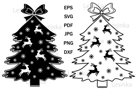 Christmas Tree With A Pattern Graphic By Lesinka · Creative Fabrica