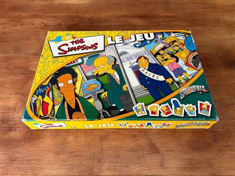Vintage Board Game The Simpsons Le Jeu In French Etsy