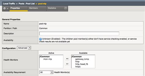 F5 BIG IP Application Level NTP Health Checks Weberblog Net