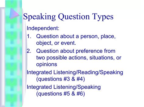 Overview Of The Toefl Ibt Ppt