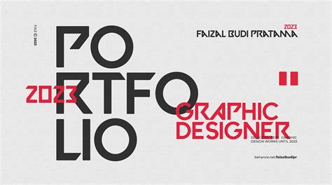 Graphic Designer Portfolio Faizal Budi Pratama Portfolio Design