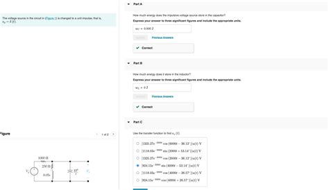 Solved Part AThe Voltage Source In The Circuit In Figure Chegg Com