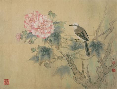 0009 李科宏工笔画芙蓉高清图JPG 花间秋色 6215x4741PX 300DPI 3 8国画超高清大图原图扫描真迹全图书画图片下载
