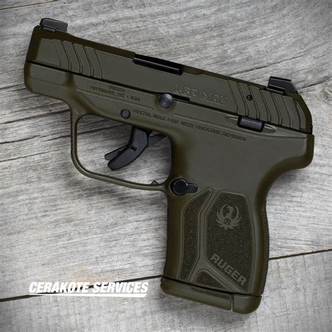 Ruger Lcp Max Full Od Green Cerakote Services