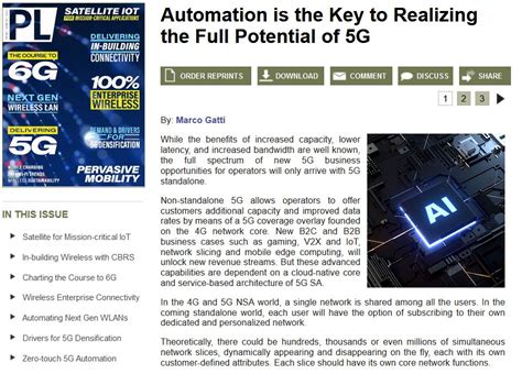 pipeline publishing on linkedin zero touch 5g automation and assurance