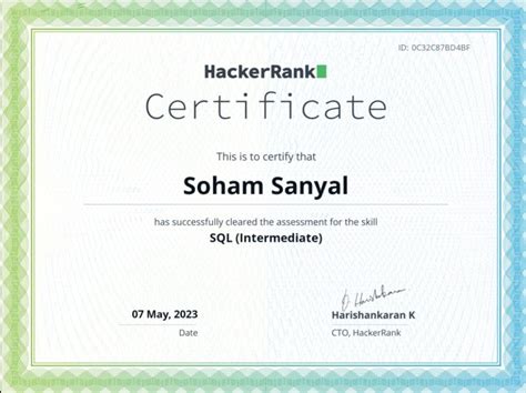Soham Sanyal On Linkedin Sql Hackerrank Sqlserver Sqldatabase Sqlserverdba Sqldeveloper