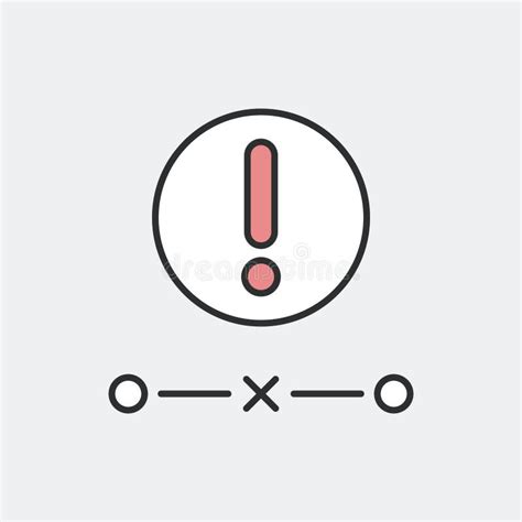 Network Alert Error Flat Minimal Icon Stock Vector Illustration Of Running Connection