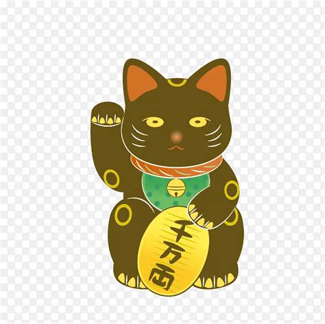 卡通黑色招财猫PNG图片素材下载 图片编号qeroonby 免抠素材网