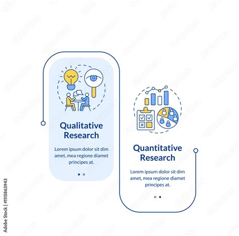 Different Data Research Types Rectangle Infographic Vector Marketing Planning Statistics Data