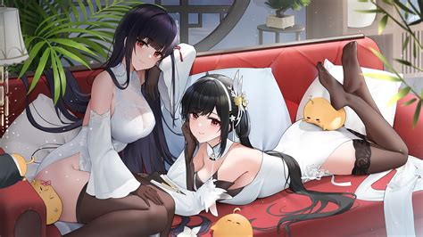 Manjuu Chen Hai And Yat Sen Azur Lane Drawn By Qing Wu Danbooru