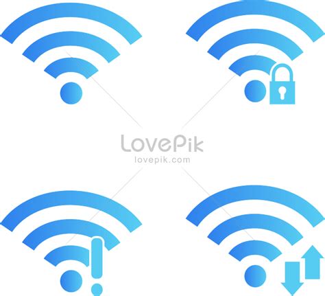 와이파이 아이콘 Png 일러스트 무료 다운로드 Lovepik
