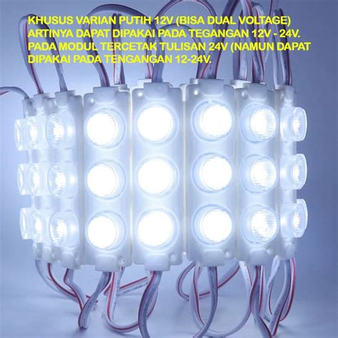 Jual Sa Lampu Led Modul 3 Mata 12volt Dan 24volt 3watt Waterproof 3 Mata 12v 24v 12 V Volt