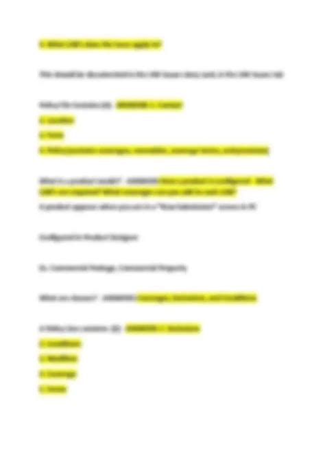 Guidewire Policy Center Professional Exam With Correct Actual Questions Exams Advanced