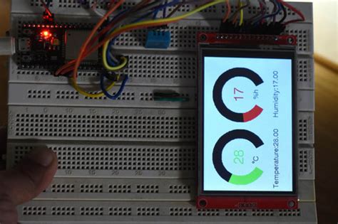 ESP32 DHT Weather Monitor With 3 5inch TFT Touch Display