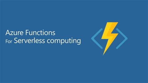 Azure Functions And Serverless Computing Pptx