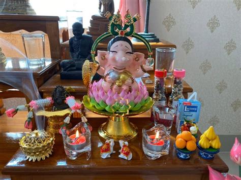 คเณศเทวา รีวิวหิ้งสวยๆจากลูกค้าขอบคุณที่เลือกบูชา”พระพิฆเ