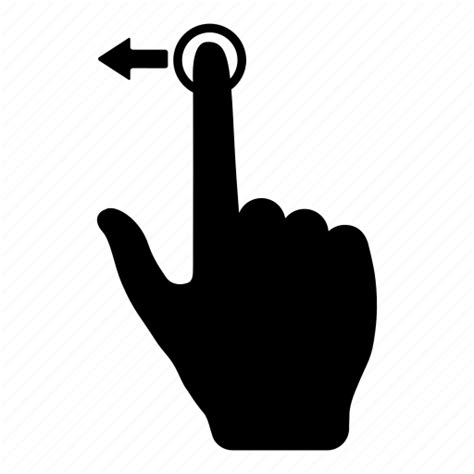 Finger Gestures Hand Slide Slide Left Swipe Swipe Left Icon