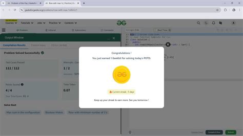 Anish Kumar Singh On Linkedin Geekstreak2024 Geeksforgeeks Problemsolving Codingchallenge