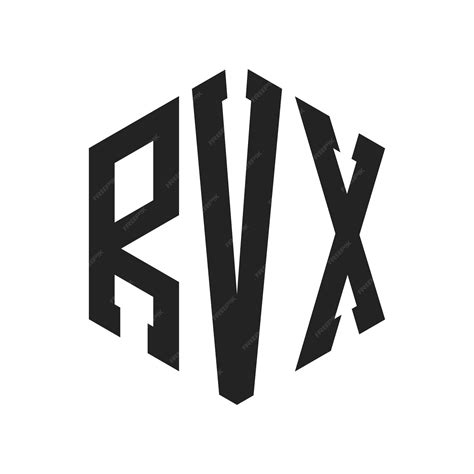 Premium Vector Rvx Logo Design Initial Letter Rvx Monogram Logo Using Hexagon Shape