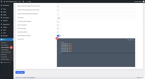 using css variables in divi 5 to manage styles faster