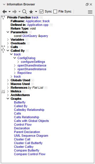 Information Browser Scitools Support
