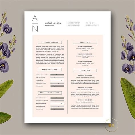 This Item Is Unavailable Etsy Resume Design Resume Design Template Clean Resume Design