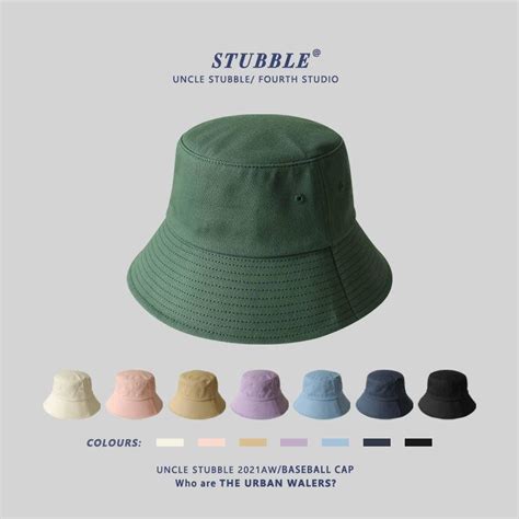 台灣現貨 日系純色大頭圍漁夫帽夏季光板男女生大簷盆帽顯臉小遮陽帽子 蝦皮購物