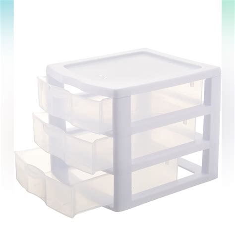 Sterilite Storage And Organization Sterilite Clearview 3 Drawer