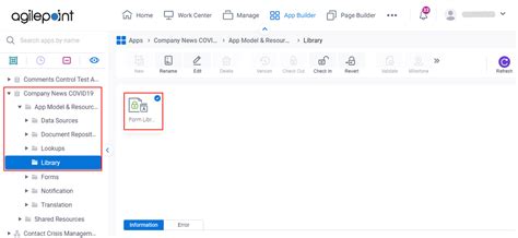 Form Library Screen Form Based App