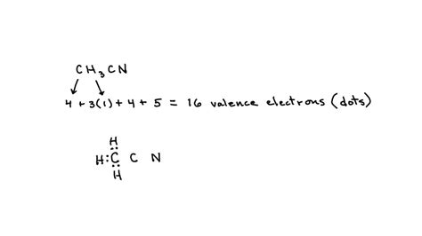 SOLVED I Draw The Lewis Structure Of CH3CN