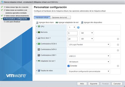 Instalar Ubuntu Server 22041 En Máquina Virtual Vmware Esxi Proyecto A