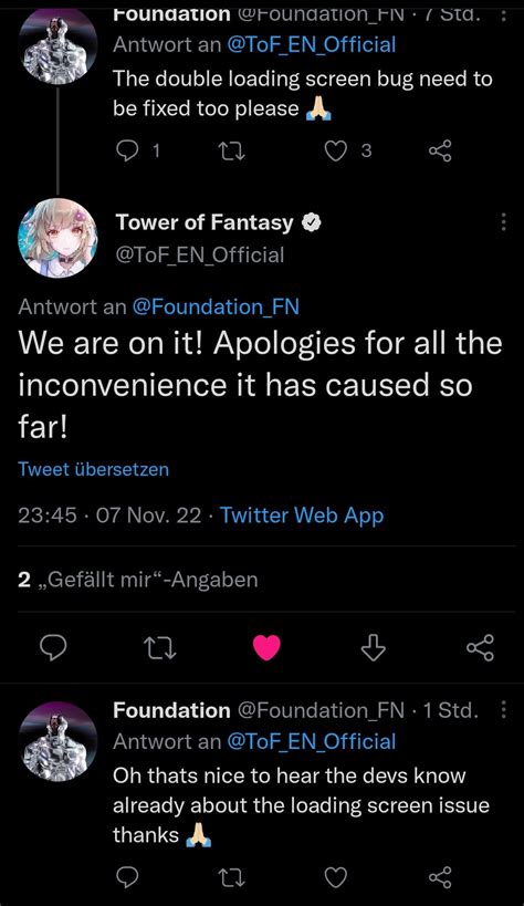 The Devs Know About The Double Loading Screen Issue Rtoweroffantasy