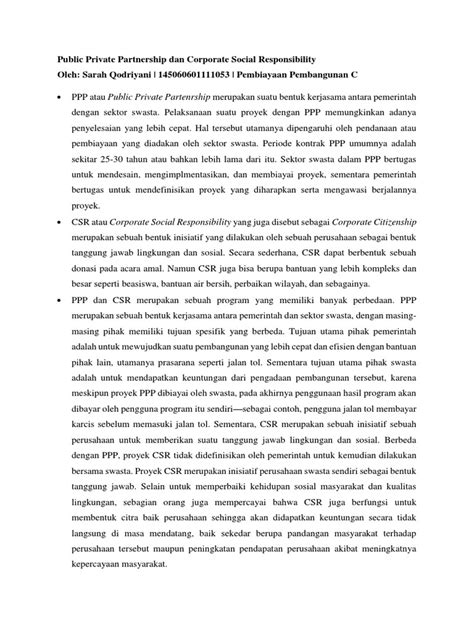 Csr Dan Ppp Pdf