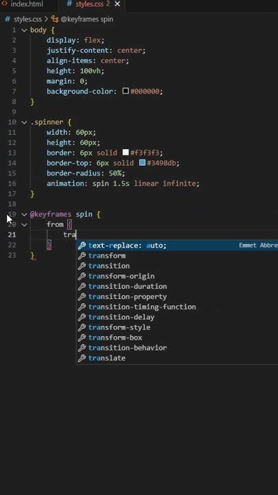Criando Um Spinner Animado Com Html E Css Youtube