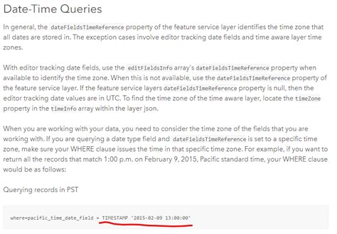 How To Create Inbox Query With Datetime Question Esri Community