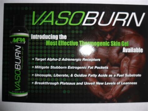 Mpa Vasoburn Fat Burner Gel 7oz For Sale Online Ebay