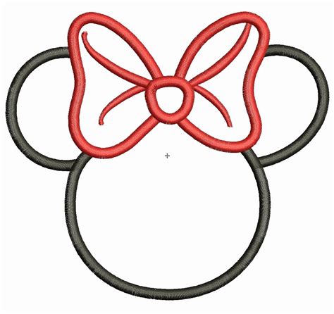 Minnie Mouse Cut Out Template